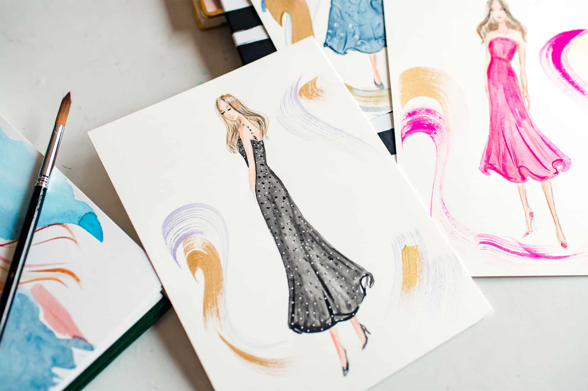 Event and Wedding illustrator – event fashion illustrator